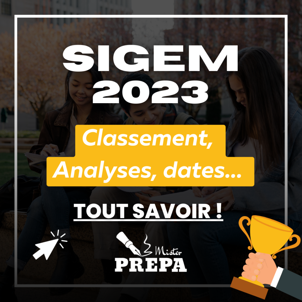 Classement SIGEM 2022 : les résultats complets et analysés - Mister Prépa